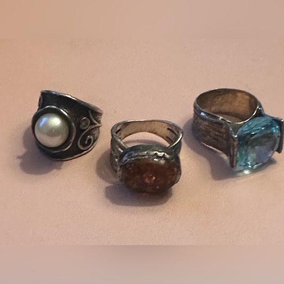 925 silver | Jewelry | Lot Of Three Silver 925 Israel Rings | Poshmark